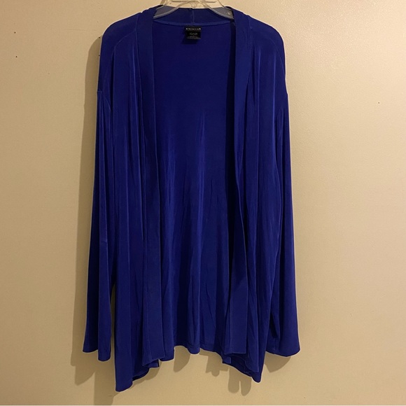 citiknit | Sweaters | Citiknits Womens Cardigan Duster Blue Stretch ...